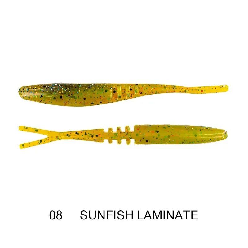 BIG BITE BAITS 3.75 дюймовый многосекционный Jerkbait мягкая приманка для рыбалки, 3.4 г, 10 штук в упаковке, цвет 08
