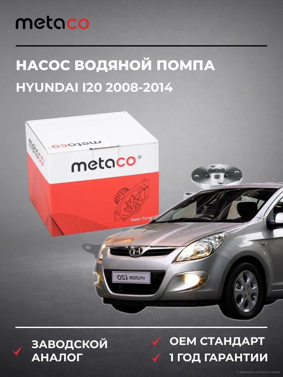 Насос водяной METACO 1500303 Хендай i20 Hyundai i20 2008-2014