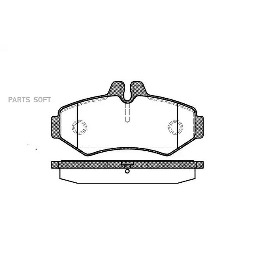 REMSA 073300 0733.00 733 00 колодки дисковые ! задн. \MB Sprinter 208D/308D, VW LT 28 2.8TDi 96>