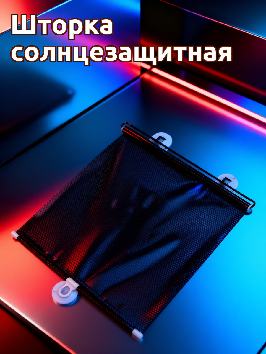 Набор Из 1 Штук Черный Теневик Для Лобового Стекла Авто Размер 125X45X1CM