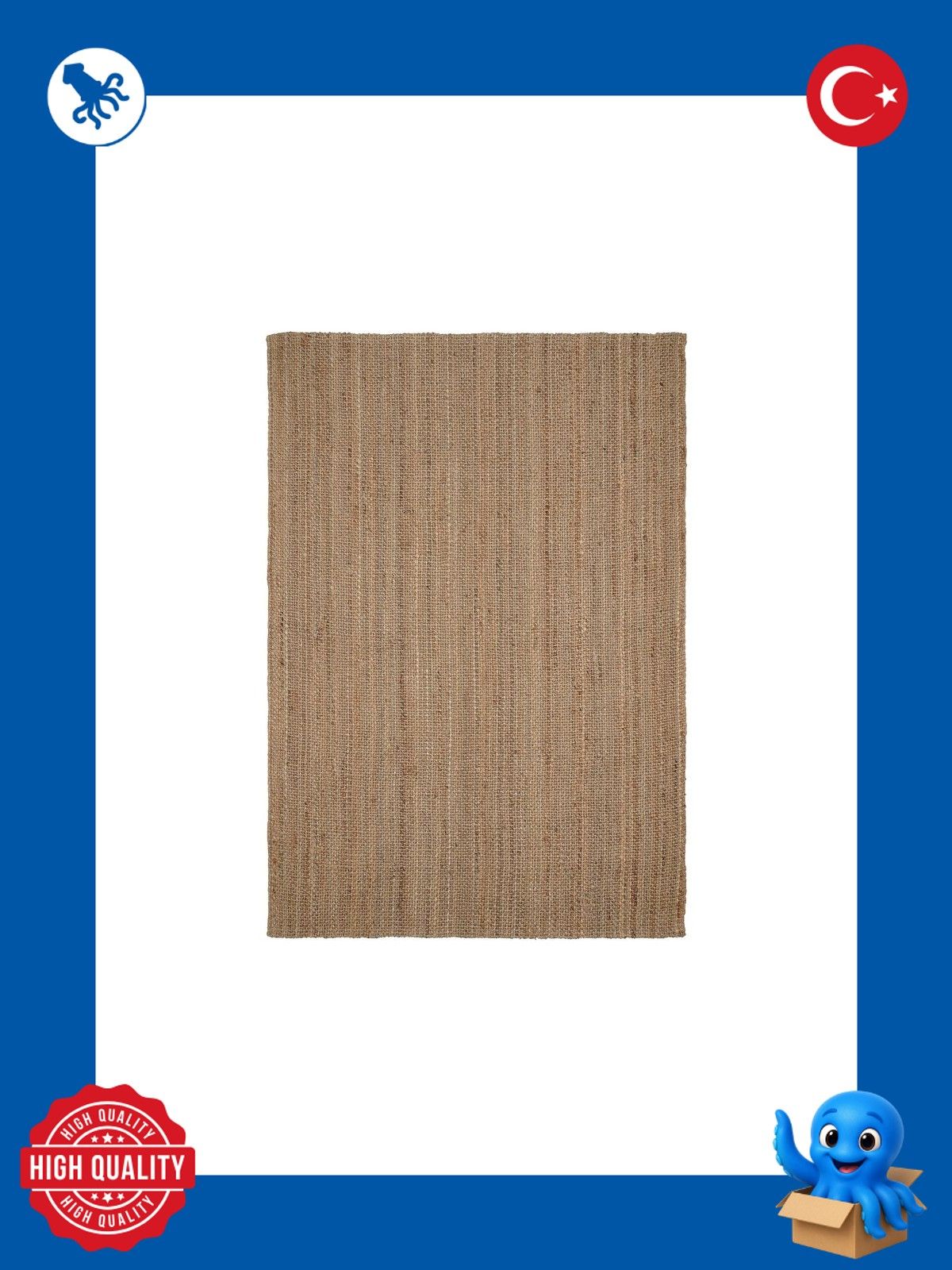 IKEA Ковер безворсовый 155x220 см узоры светло-бежевый, кремовый