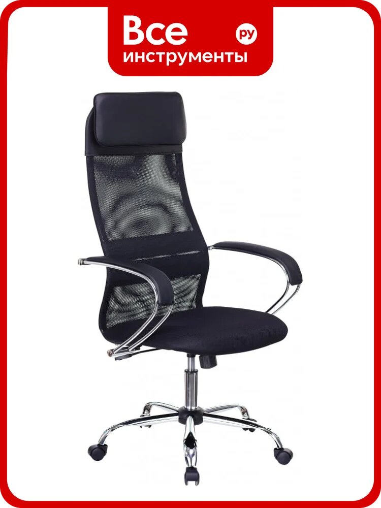 Кресло Easy Chair VB_EChair-655 SL, BL TTW сетка, ткань, черный хром 1416833