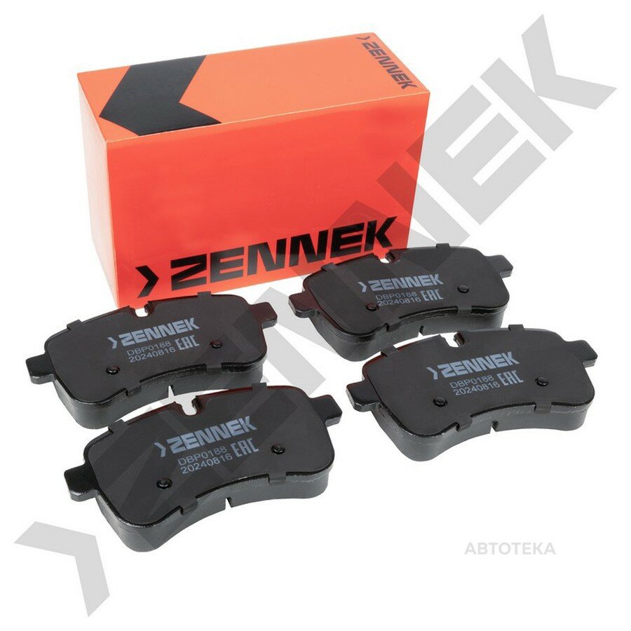 Колодки тормозные дисковые ZENNEK DBP0188
