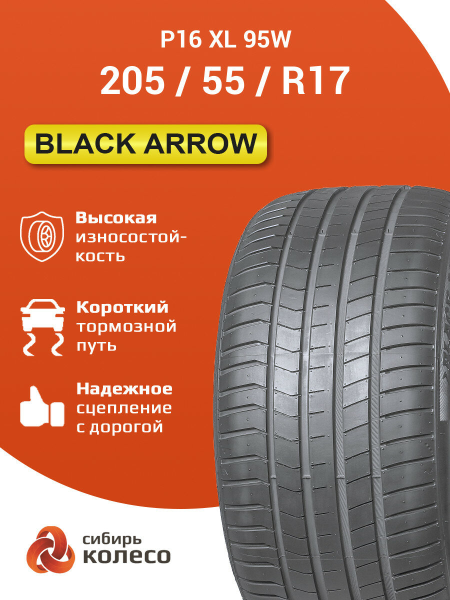 205/55R17 Black Arrow P16 95W