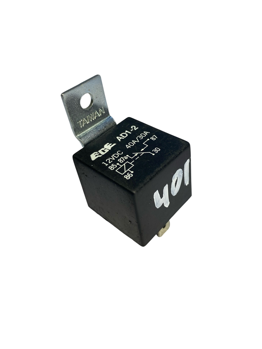 Реле электромагнитное 12V 5-ти контактное 40А/30А с кронштейном 406.3787 (No name)