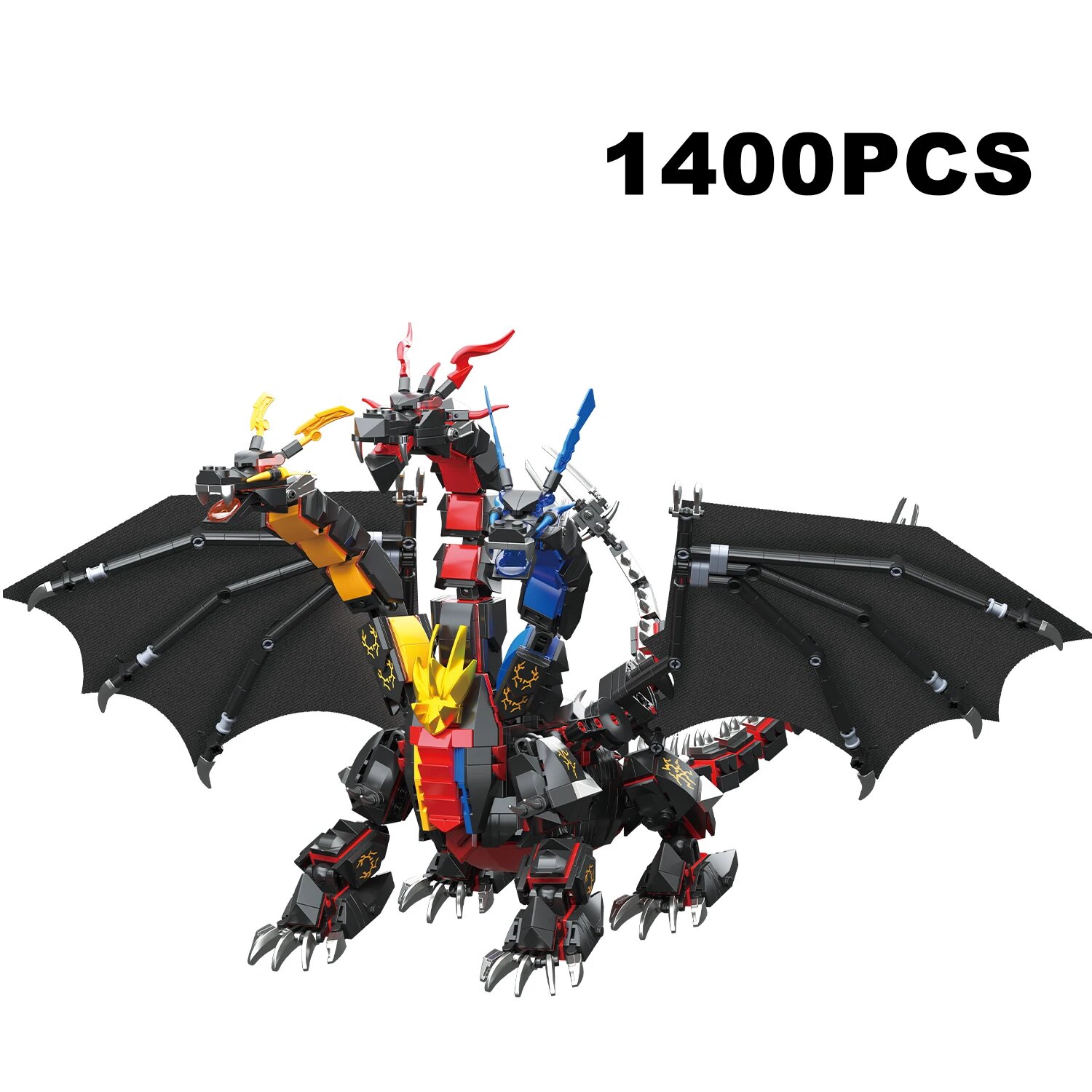 Конструктор ZHE GAO BLOCKS Hydreigon Dragon 1400 деталей NO Original Box