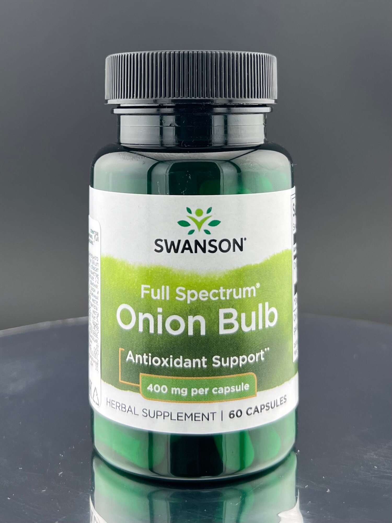 Луковица полного спектра, Swanson, Full Spectrum Onion Bulb, 400 мг, 60 капсул