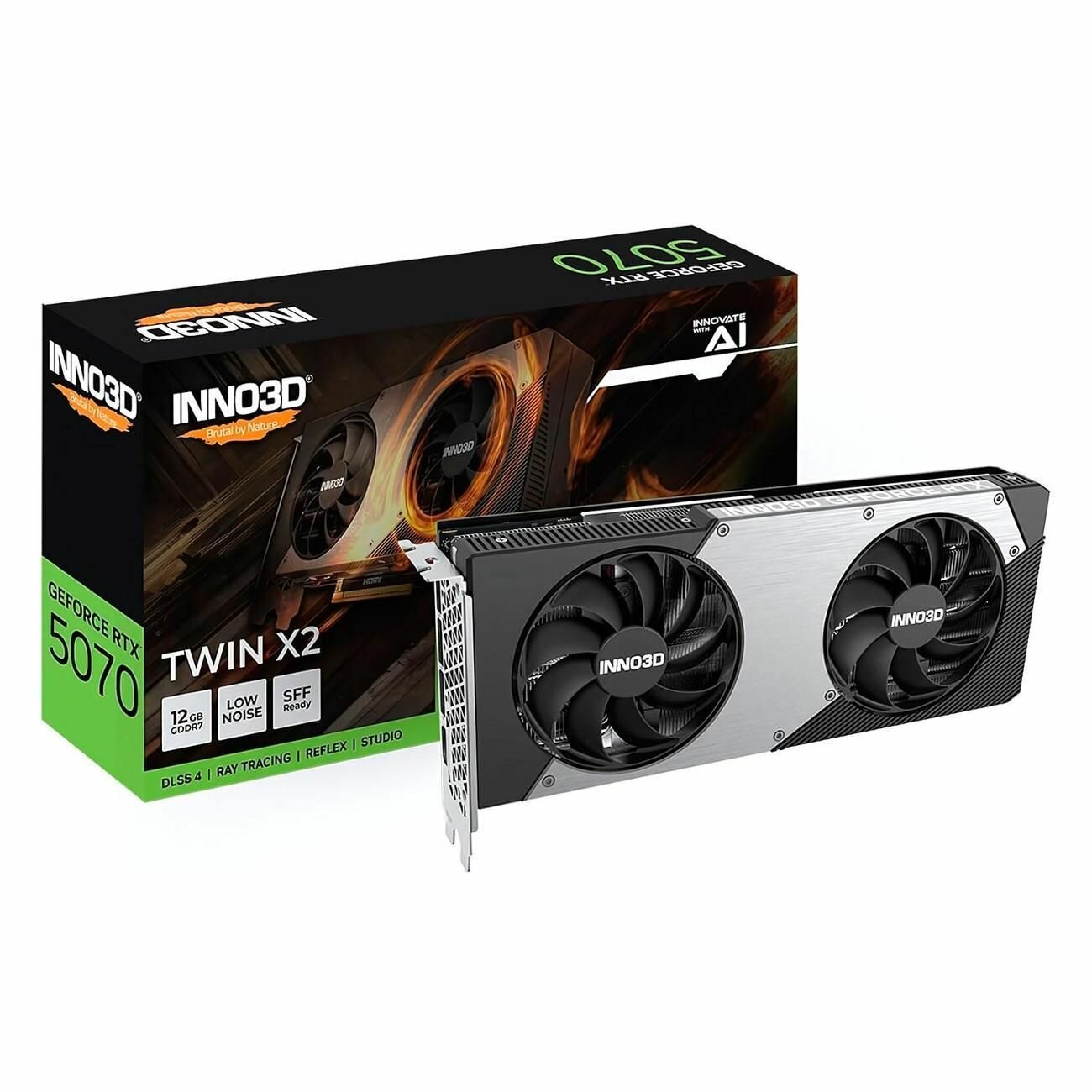 Видеокарта INNO3D GeForce RTX 5070 TWIN X2 12GB