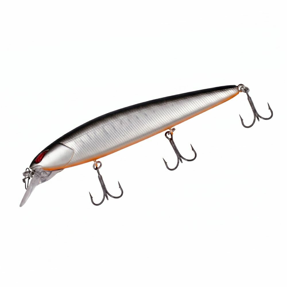 Японский воблер для ловли хищных рыб Nories Laydown Minnow MID 110 F, 16.5 гр, BR-43M / Приманки на щуку