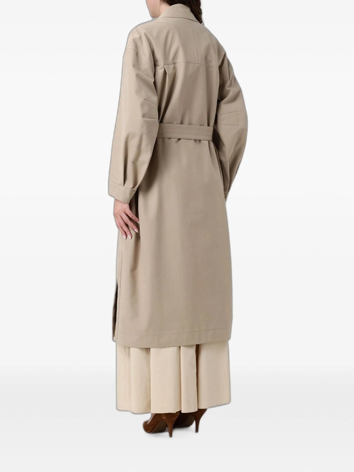 Пальто Max Mara Belted trench coat, размер 38 — фото 1