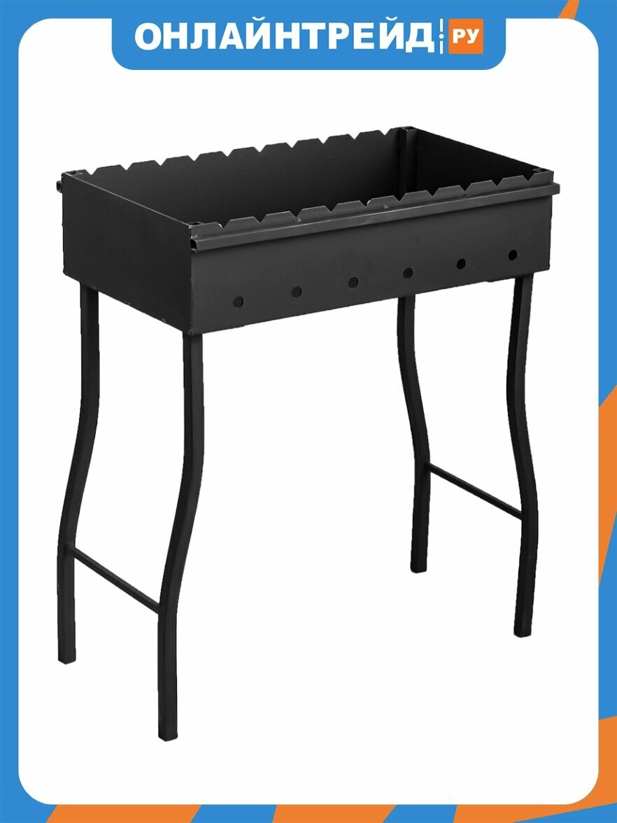 Grillboom Мангал "Профи" 600х600х340мм, толщина стали 1,5мм