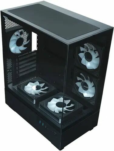 Компьютерный корпус XASTRA Q400M (Q400M-5FM12A-C6-UC) черный - Mini Tower, Micro ATX, USB 3.2 Gen 1 Type A, USB 2.0 Type A, USB 3.2 Gen 1 Type C