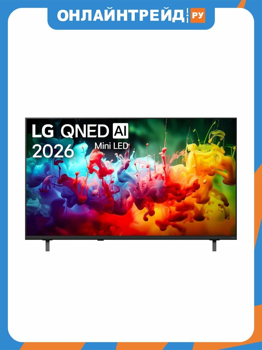 Телевизор LG 55QNED70B6C. ARUG, QNED , 4K Ultra HD, черный