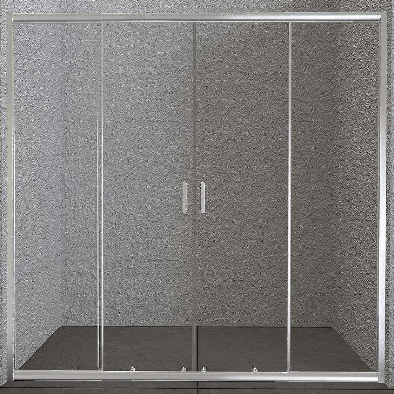 Душевая дверь BelBagno Unique 180 UNIQUE-BF-2-150 180-C-Cr профиль Хром стекло прозрачное