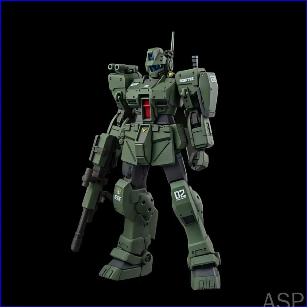 Сборная модель RGM-79S GM Spartan зеленого цвета (в комплекте с подставкой и наклейками)