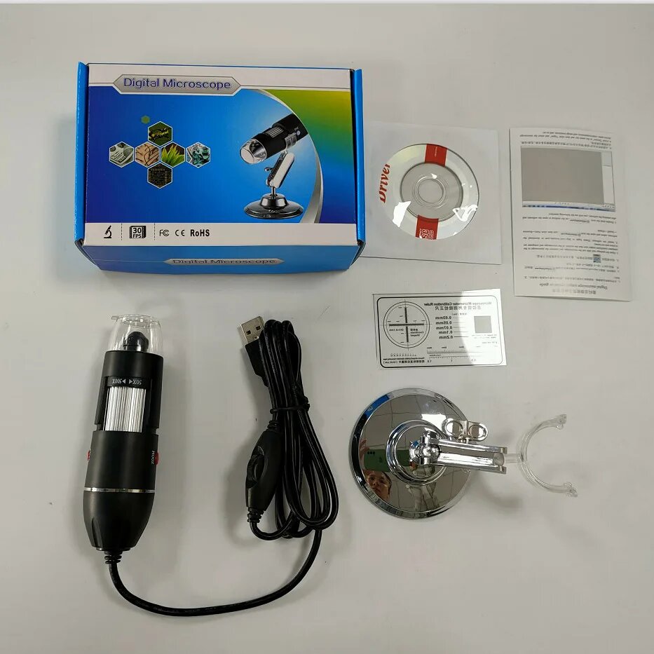 Микроскоп цифровой 1600x USB с подсветкой