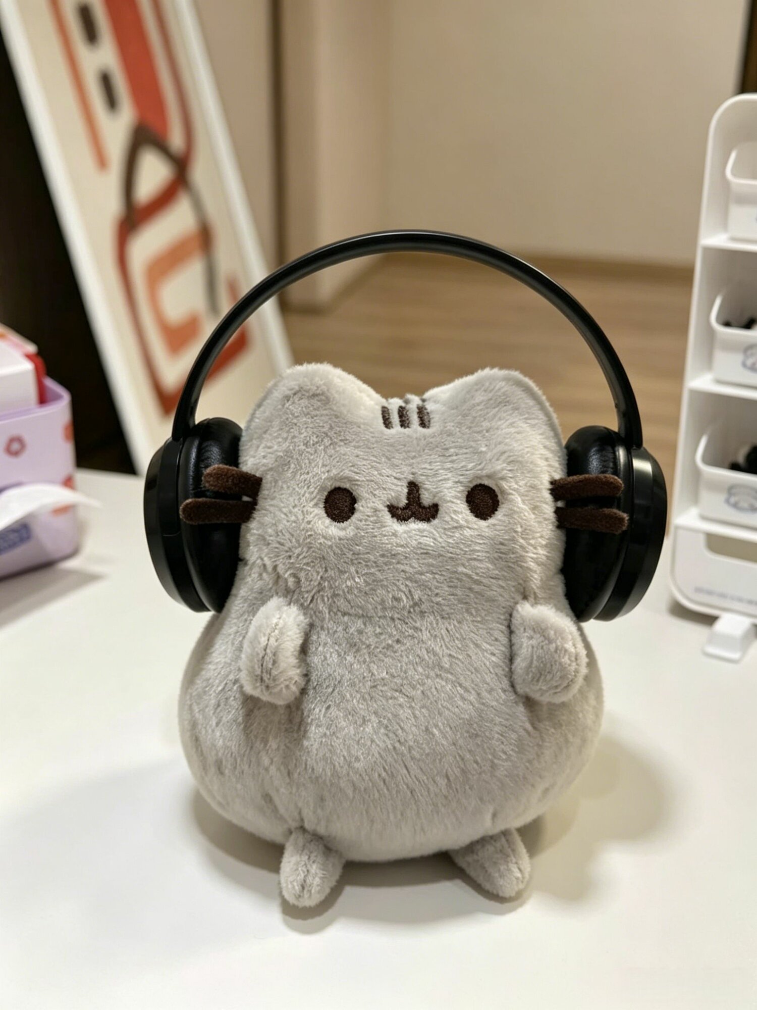 Плюшевая фигурка / Pusheen the Cat (Кот Пушин) / Музыкальная / Декоративная /12см плюшевый кот музыкальная игрушка для интерьера