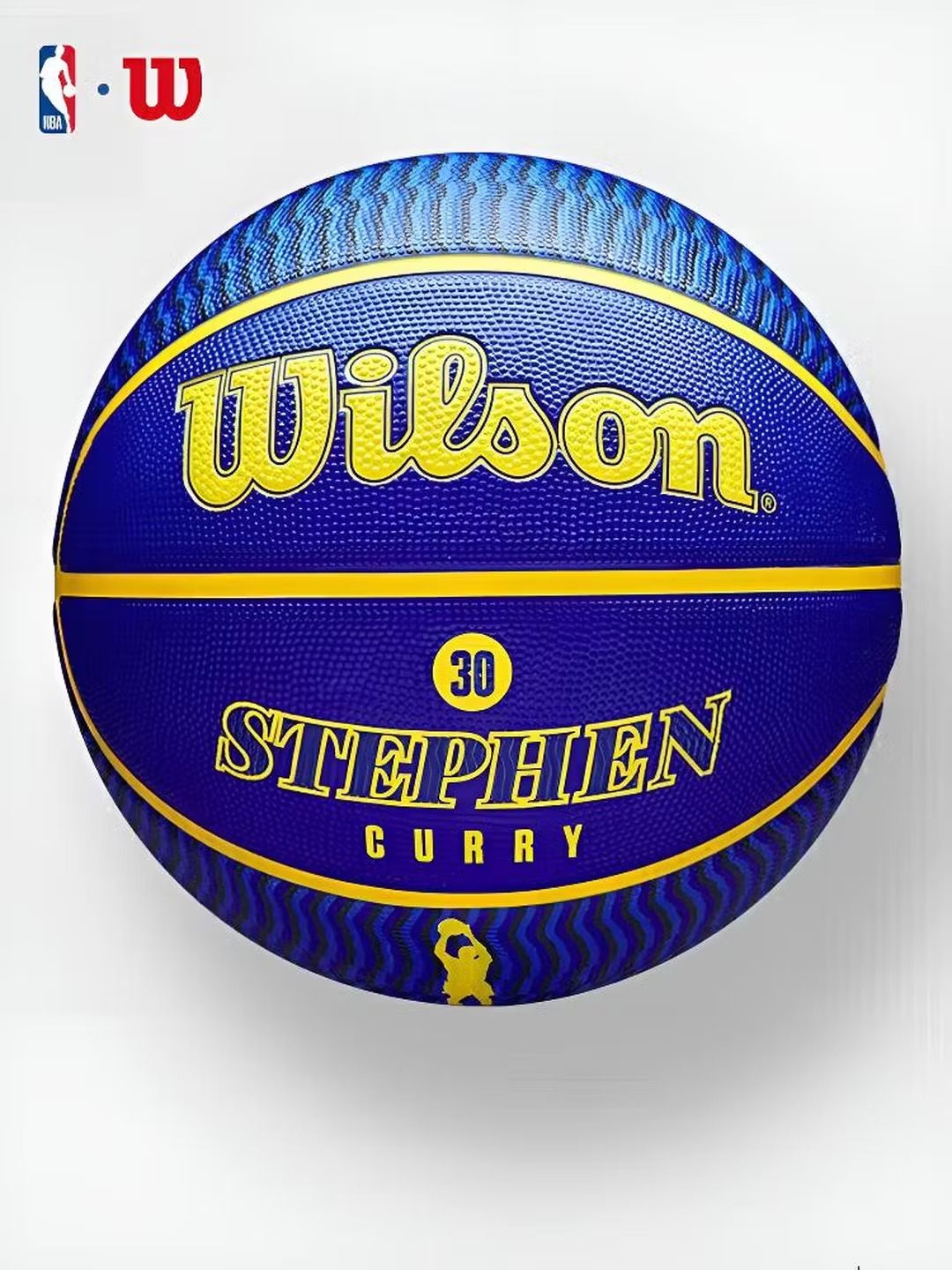 Баскетбольный мяч Wilson NBA PLAYER ICON Curry, резина, размер 7