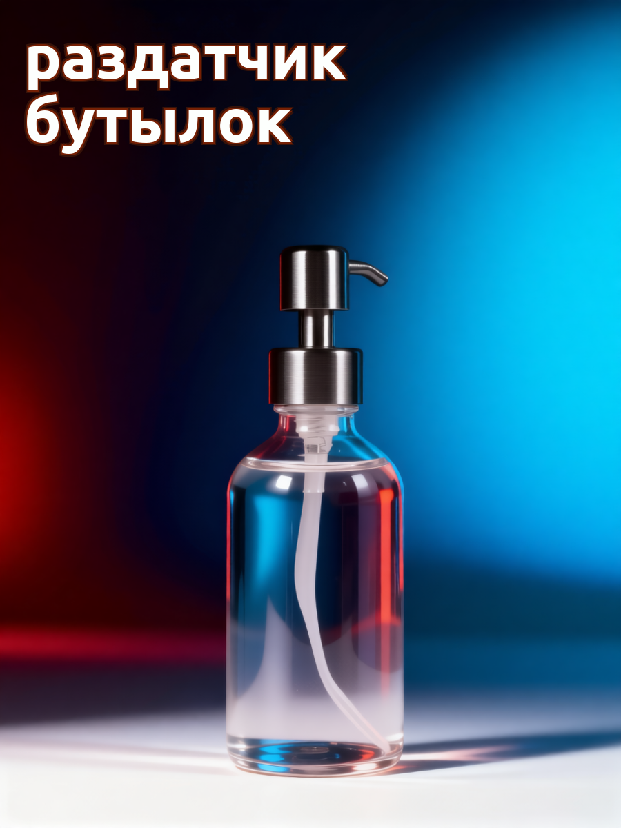 Прозрачные Бутылки Для Шампуня Объемом 230мл Перезаправляемые С Толстым Стеклом Для Дома И Путешествий 6x6x13 8cm