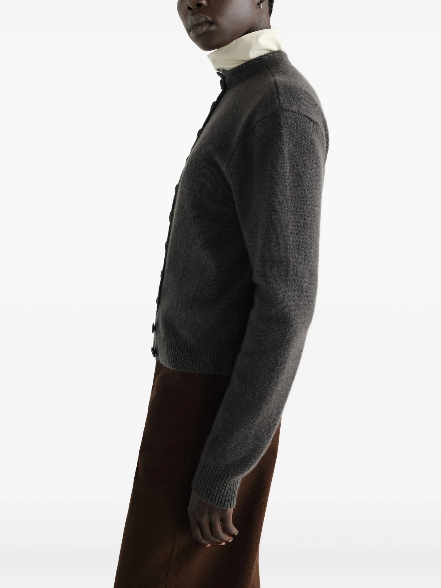Свитер LEMAIRE Reversible buttoned sweater in cashmere, размер 36 — фото 1
