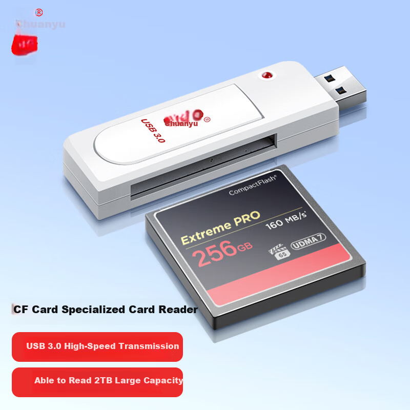 Chuanyu USB3.0 картридер CF для CF-карт Однокарточное чтение Цвет：USB3.0 картридер для CF-карт