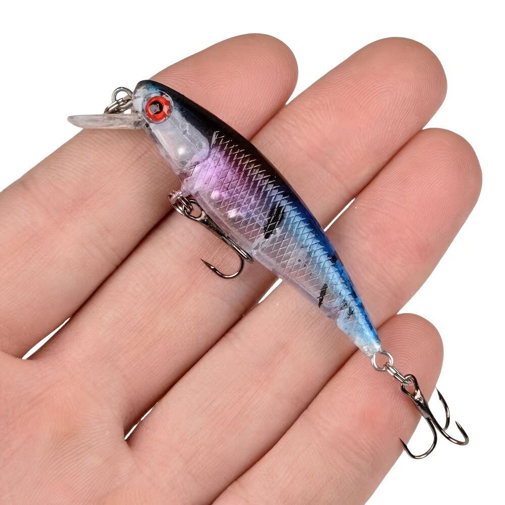 Воблер для рыбалки Minnow 6 см 3.9 г плавающий твердый Crankbait для карпа окуня троллинга, цвет 5#