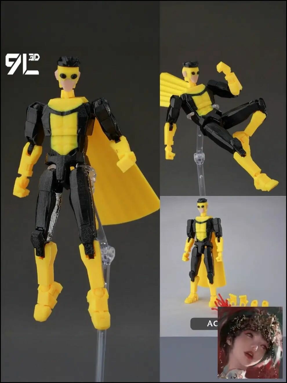9L3D Фигурка Марк Грейсон из Неуязвимого (Invincible-Mark Grayson), Titan 13, Lucky Dummy 13,3D-печатная подвижная модель, подарок анимешнику и коллекционеру
