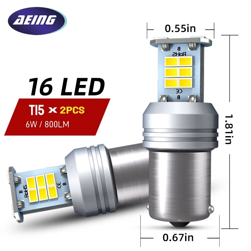 16 LED 1156 P21W Лампа стоп-сигнала 2 шт.