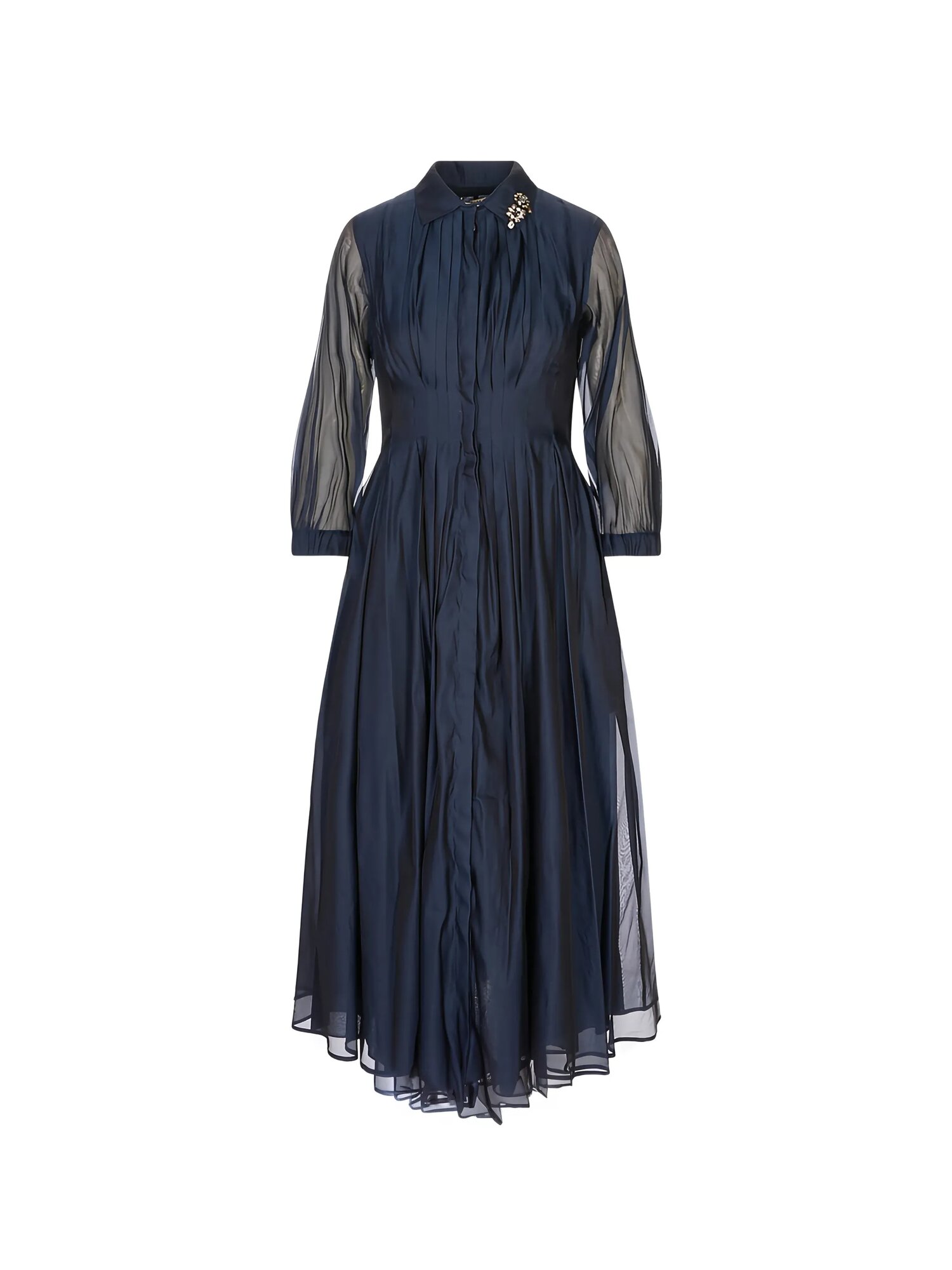 Платье Organza shirt dress - ultramarine