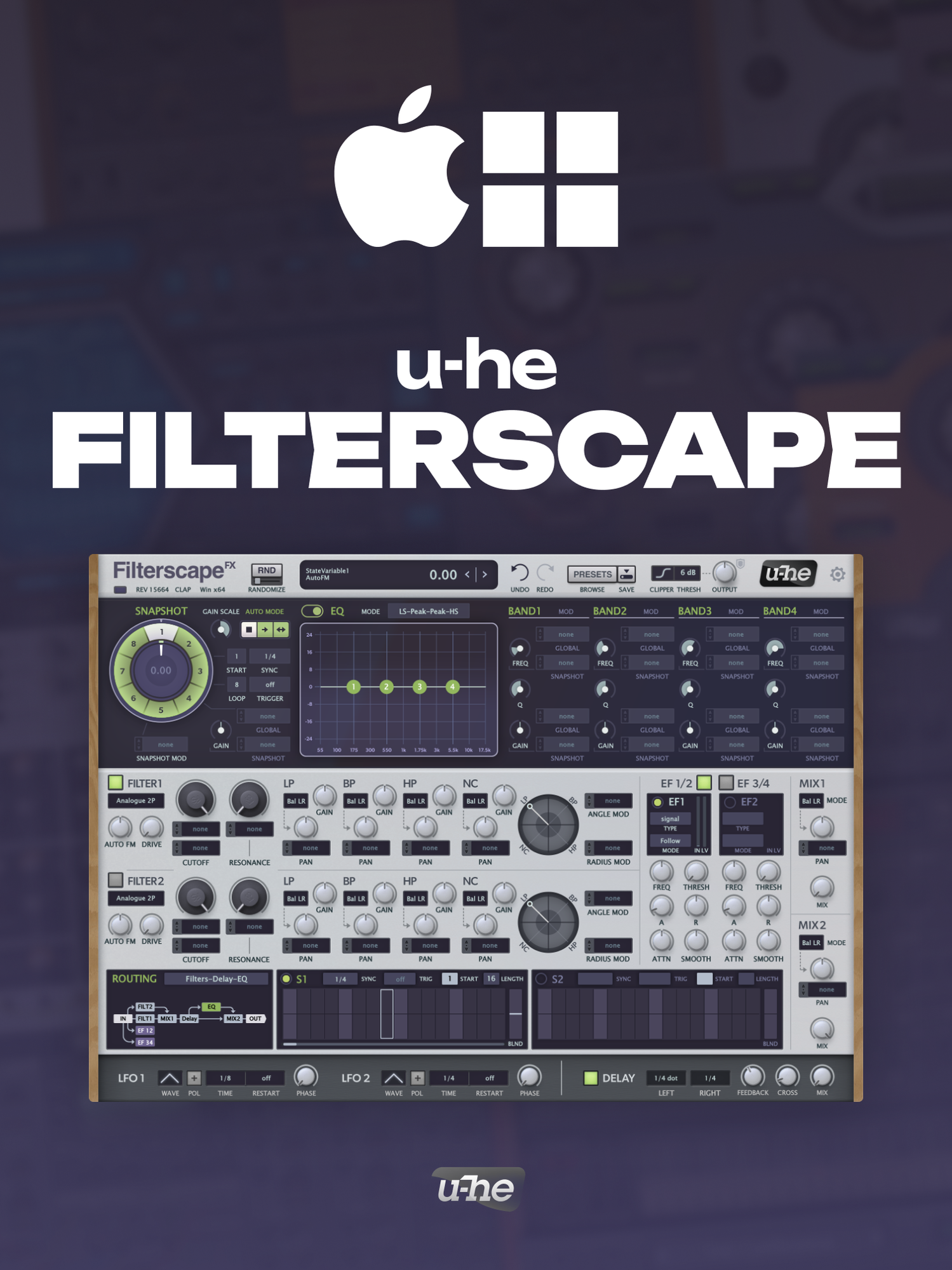 U-he Filterscape (лицензионная активация, бессрочно) для macOS & Windows