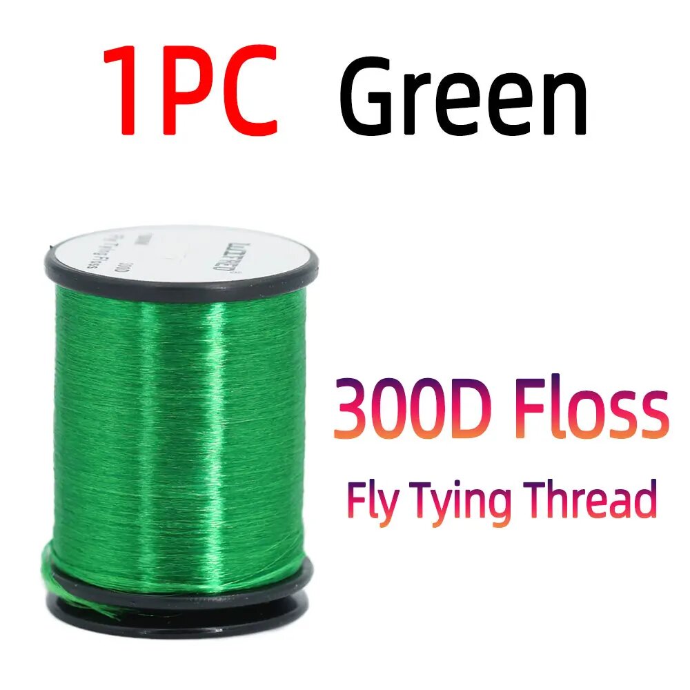 Bimoo нить для вязания мушек 300D 100м, оранжевый 1pc Green