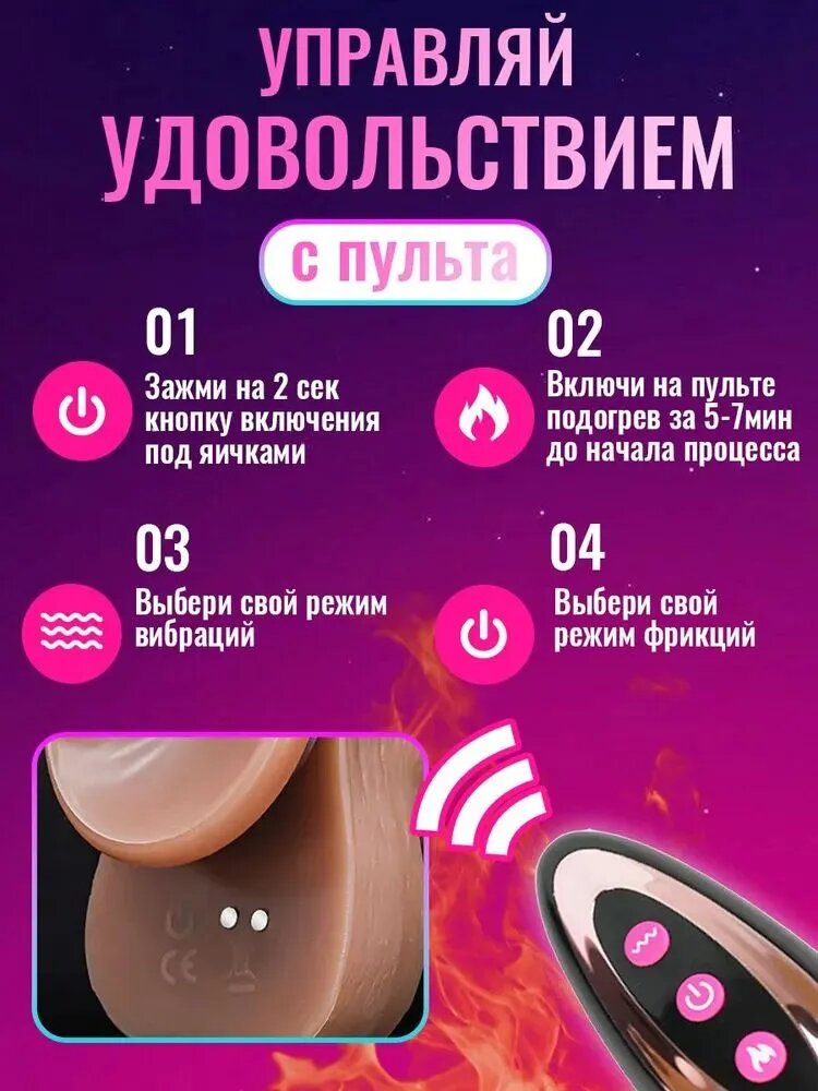Фаллоимитатор, 22.2см — фото 1