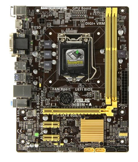 Материнская плата Socket LGA1150 ASUS H81M-A DDR3 MicroATX