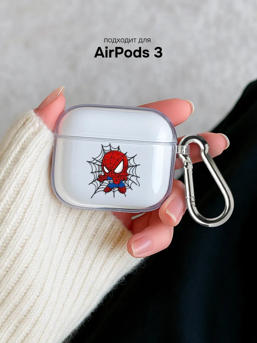 Чехол для AirPods 3 с принтом Человек паук