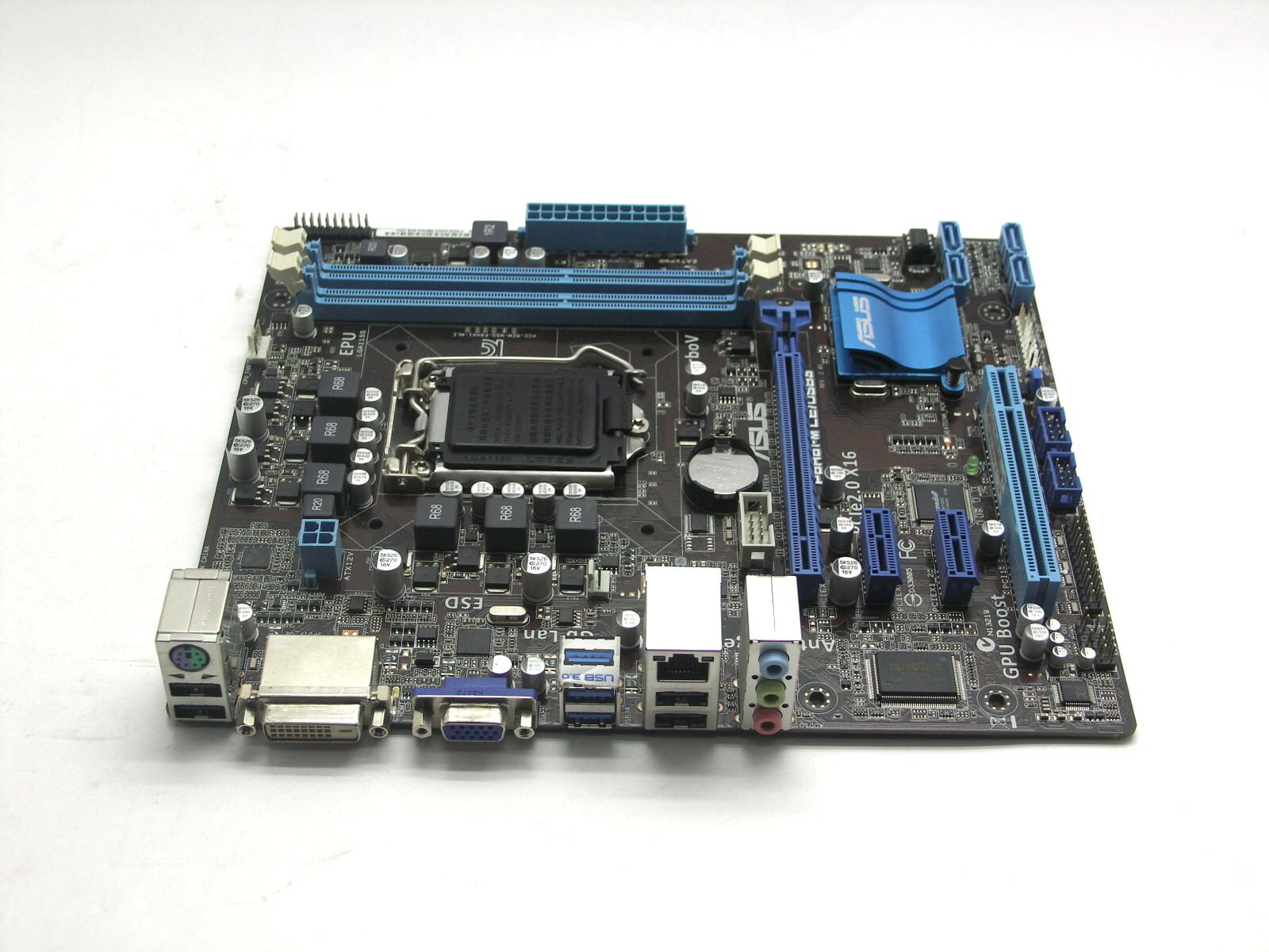 Материнская плата S-1155 ASUS P8H61-M LE/USB3 PCI-E/2xDDR3/GbLAN/Sb/VGA/DVI/mATX