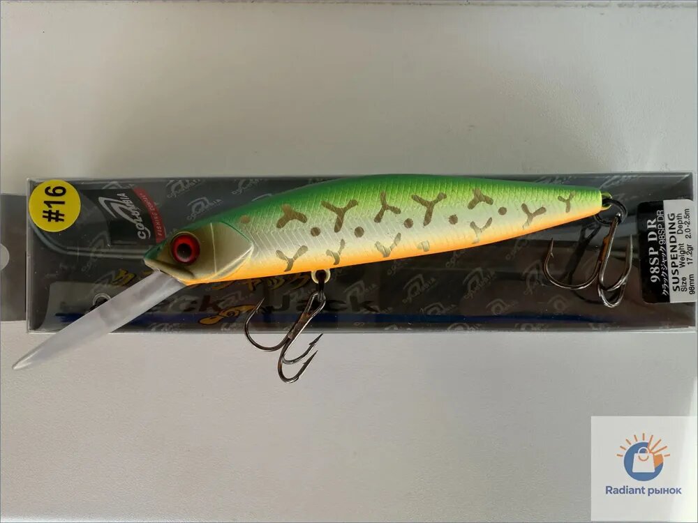 Воблер Pontoon21 Crack Jack 98sp_mr ,16.2гр, заглуб. 1.3-1.7м (Replica)