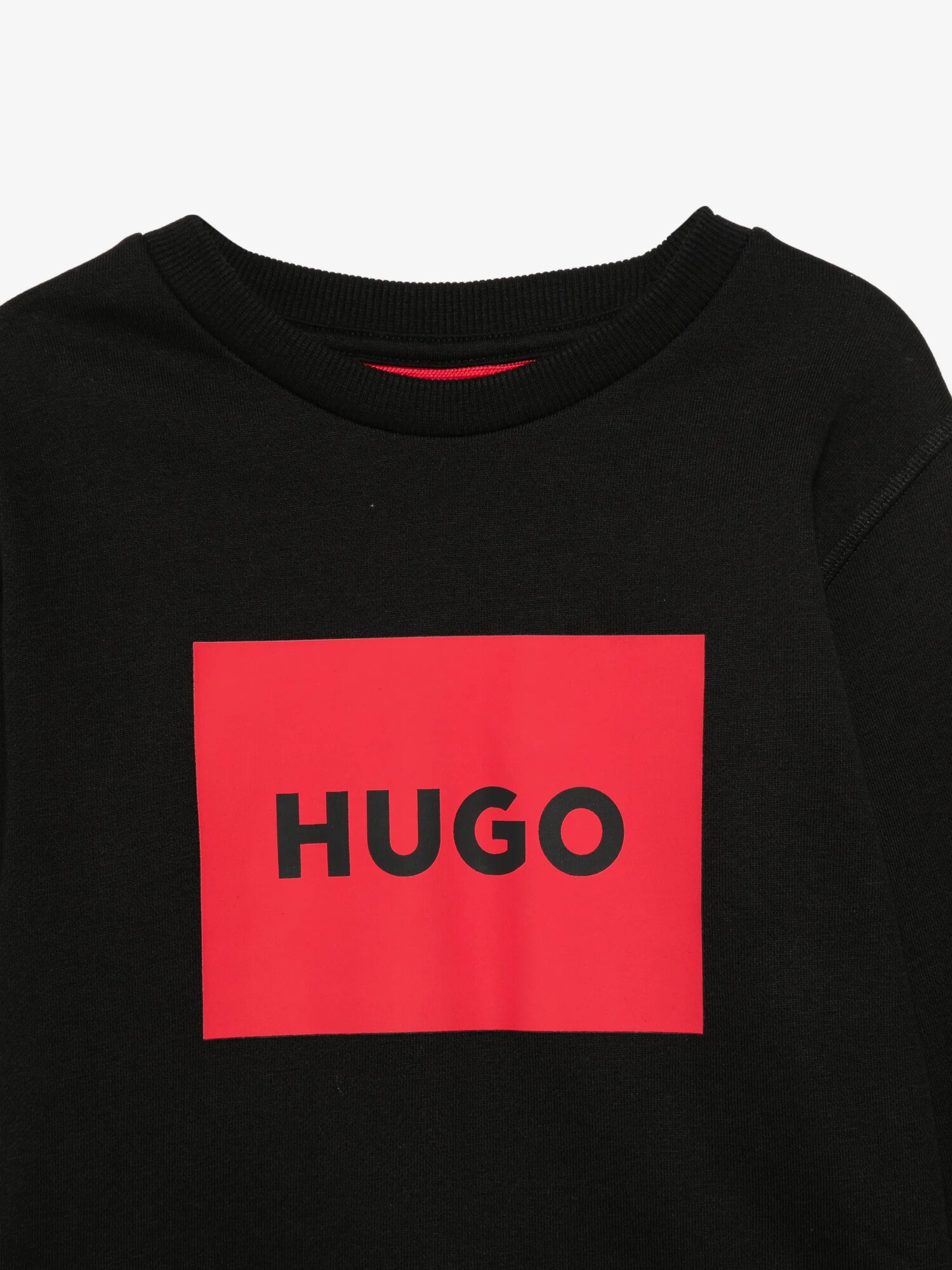 Толстовка HUGO Logo-print sweatshirt, размер 12 лет, черный — фото 1