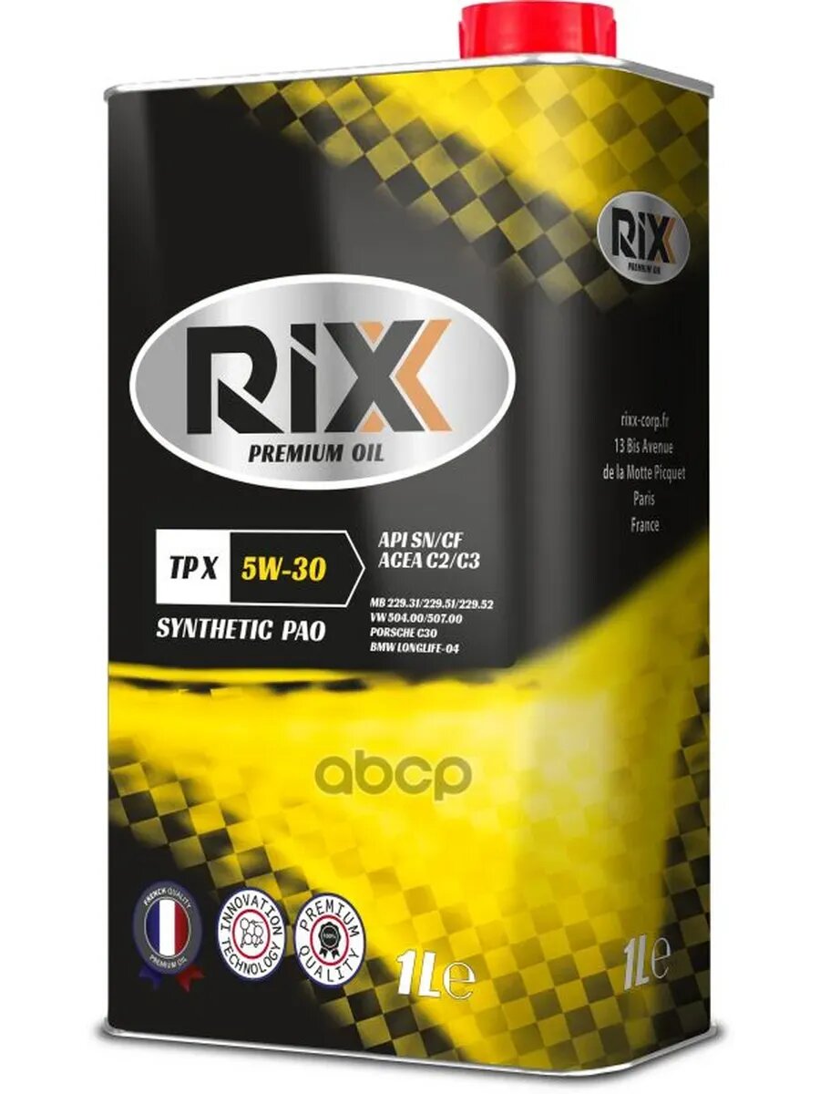 RIXX Rixx Tp X 5W-30 Sn/Cf C2/C3 Синт. 1L