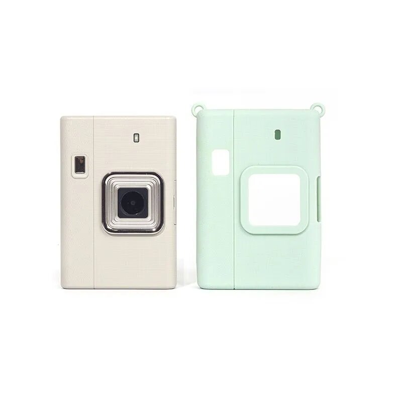 Силиконовый чехол с защитой от падений для фотоаппарата instax mini Liplay+ однотонный чехол