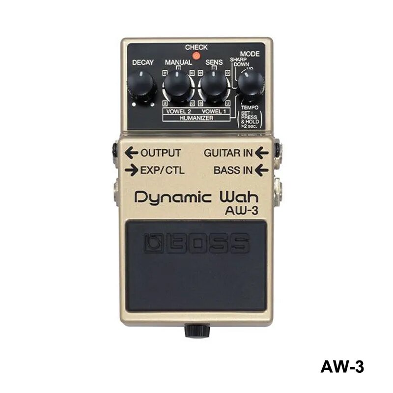 Dynamic Wah педаль эффектов Профессиональная электрическая гитара Аксессуары для баса BOSS AW-3