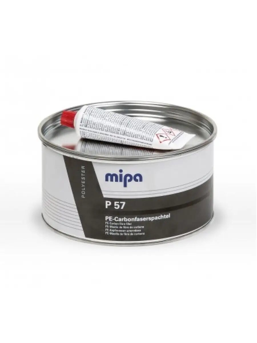 MIPA P57 Шпатлевка карбоновая Черная 1,8кг