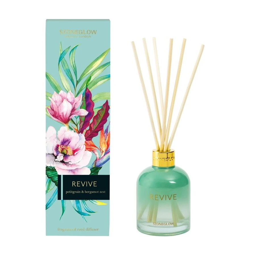 Диффузор Stoneglow Petitgrain and Bergamot Zest 150 мл для помещений - Стоунглоу Бергамот Зест