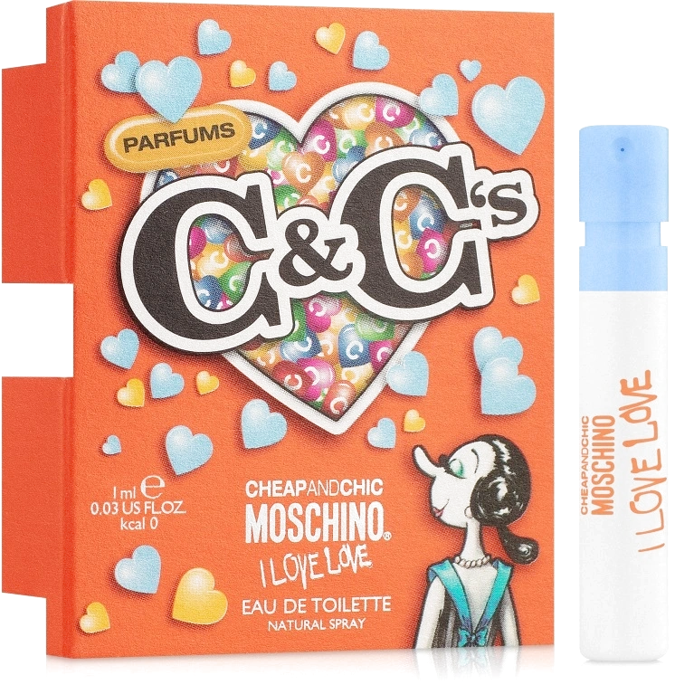 Духи для женщин Moschino Cheap and Chic I Love Love 1 мл миниатюра - Москино Ай Лав Лав