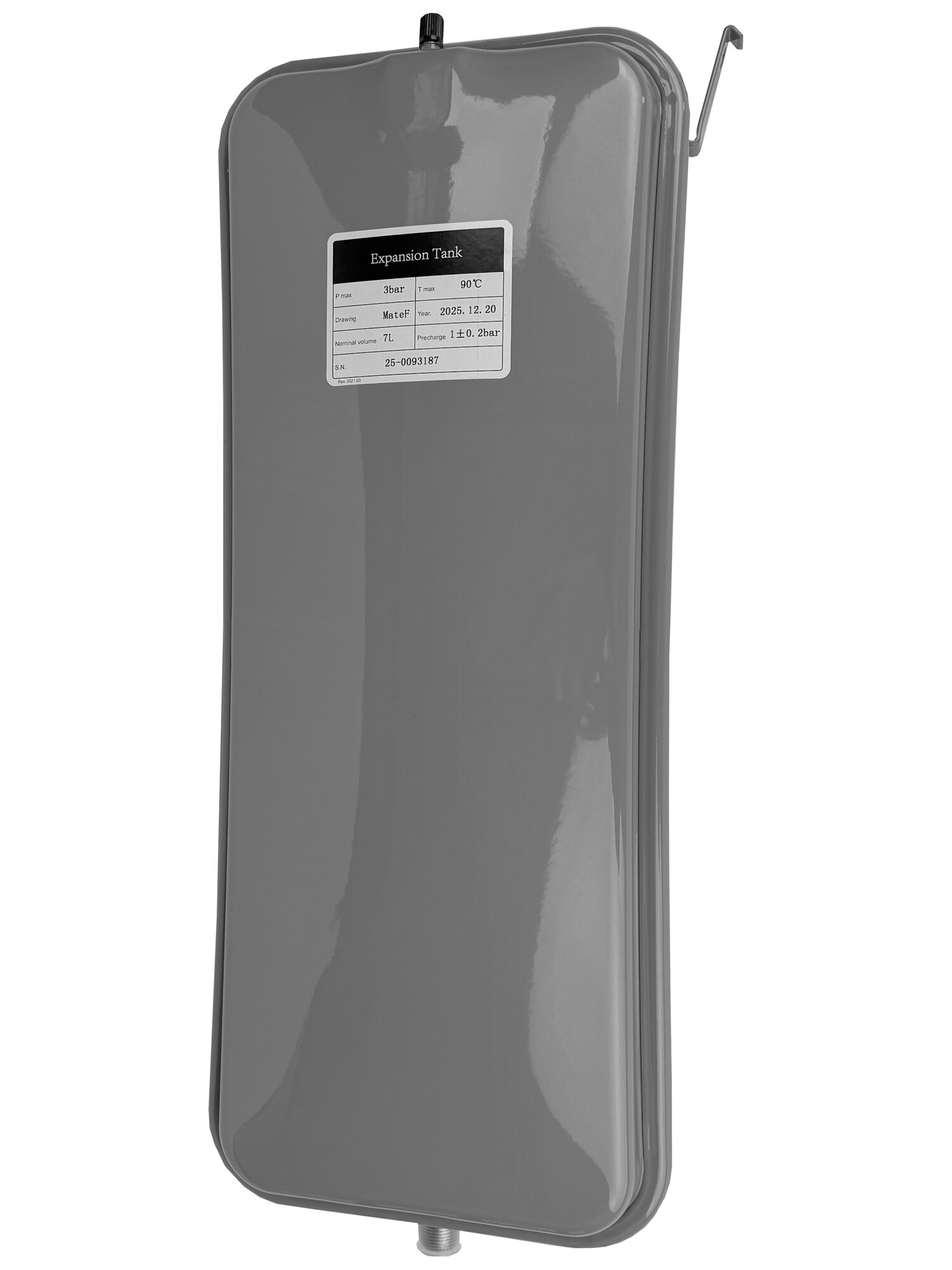 Расширительный бак 7 л 3/8" для котла Beretta Ciao, City, Ferroli DomiCompact, FerellaZip, Domina, Ferella Gold Mel (20029826, 1310000801, 0020118680)