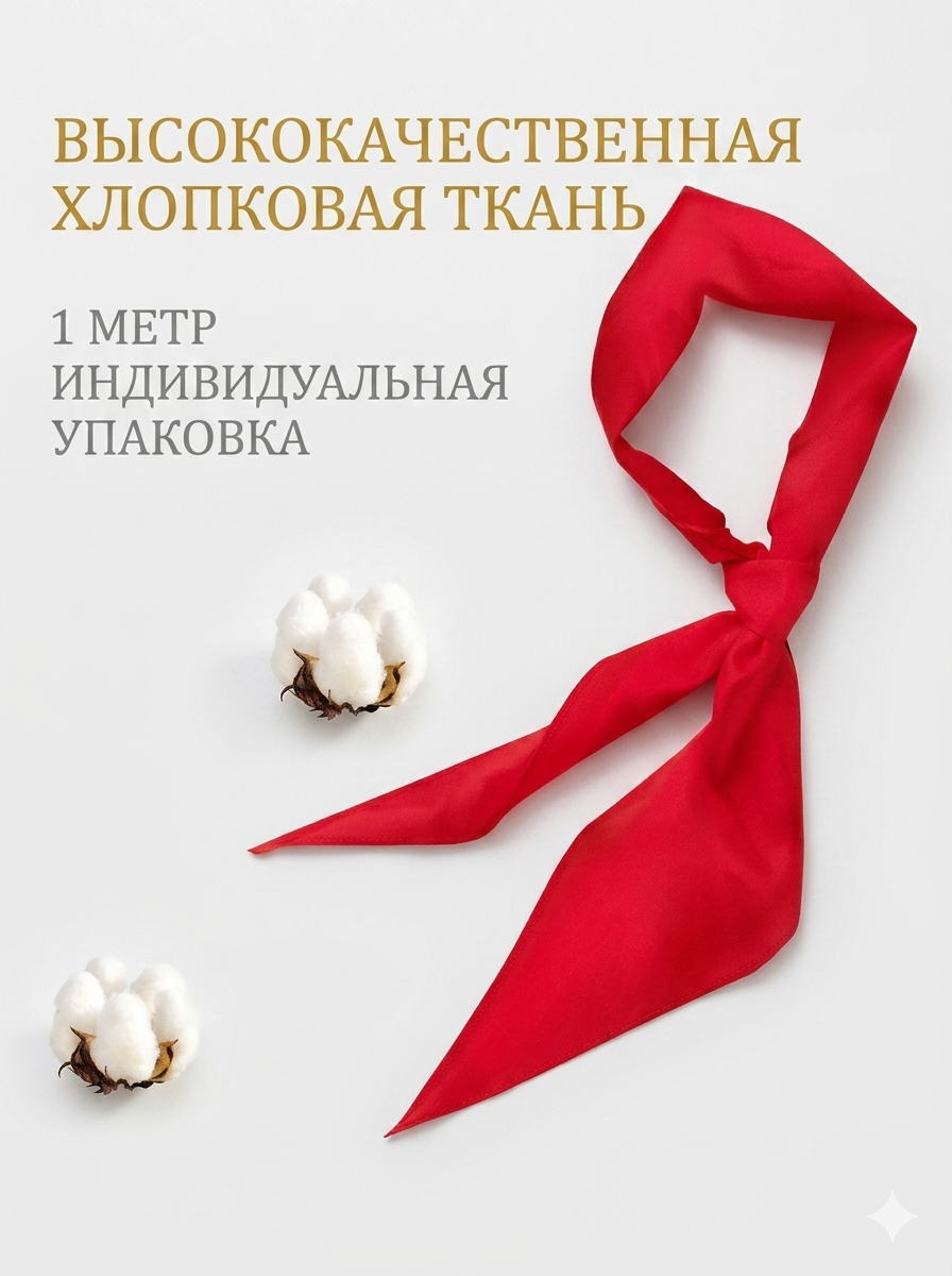 Галстук пионерский , 2 шт