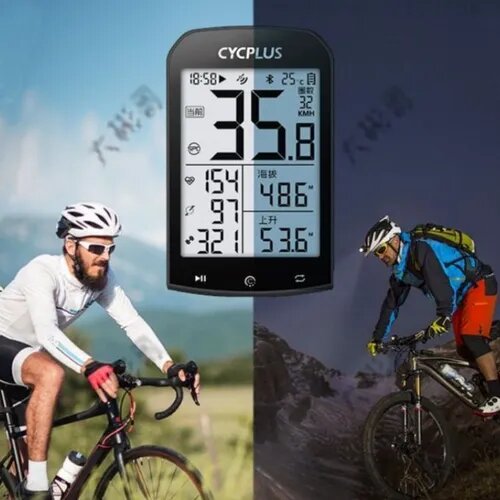 Беспроводной GPS Велокомпьютер Cycplus M1, 16 функций