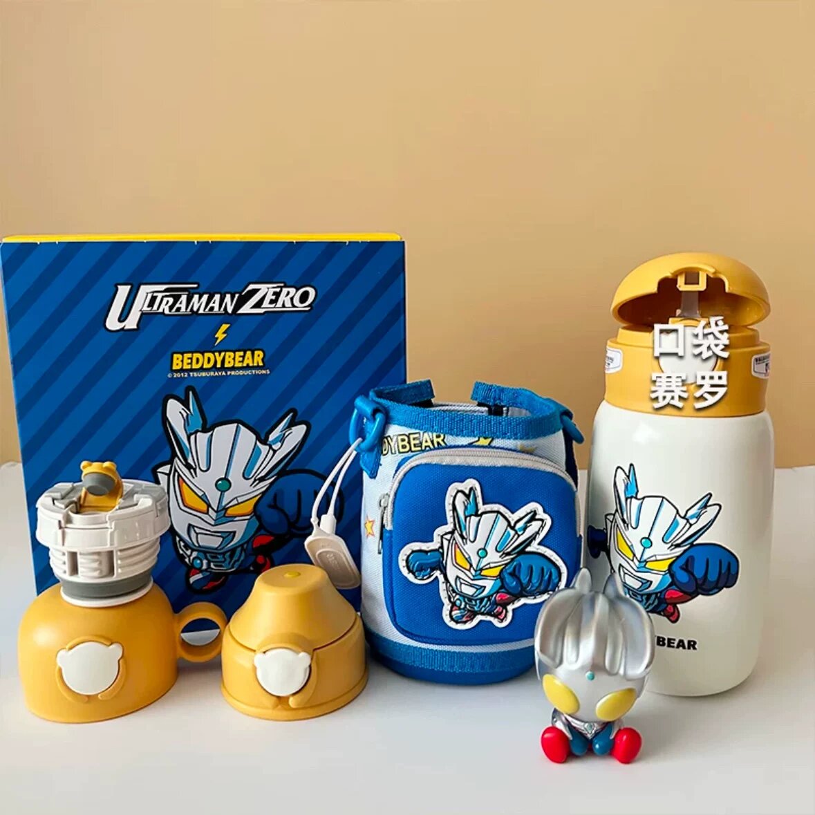 Детский термос Ultraman Bear Hug Sero 54 мл из нержавеющей стали с тройной крышкой