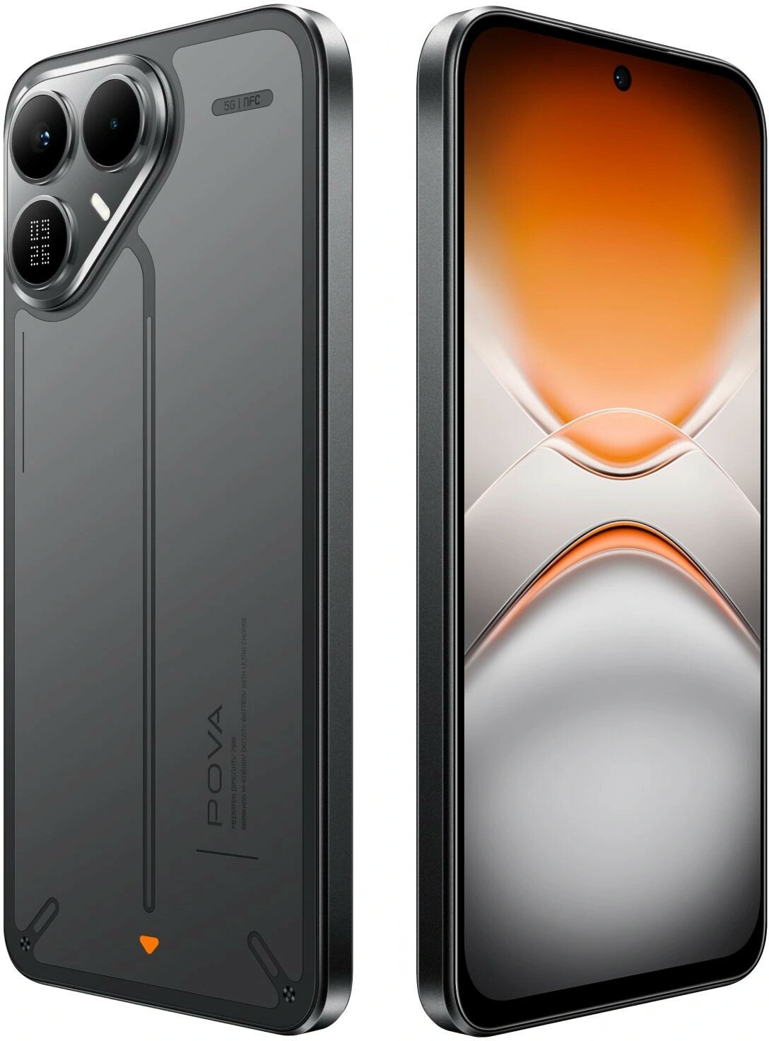 6.76" Смартфон TECNO Pova 8 5G 8/128Gb, NFC, IPS, 144Гц, 8000мAч, черный