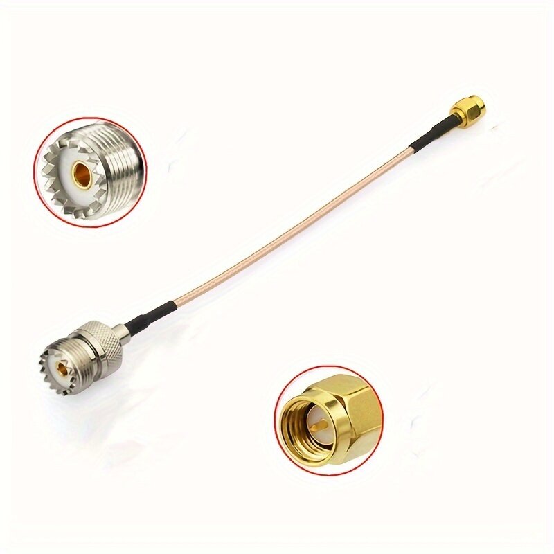 Антенный кабель портативный с разъемами SMA и UHF, длина 11,81 дюйма, 1 шт.