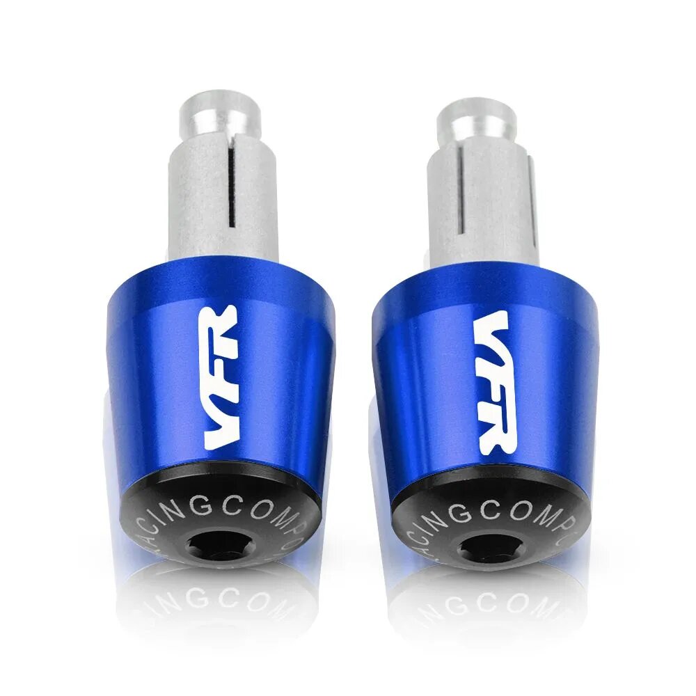 Наконечник рукоятки для мотоциклов Honda VFR750 VFR800 VFR800/F VTR1000F VFR1200/F, 7/8" 22 мм, CNC-обработанный алюминиевый аксессуар синий